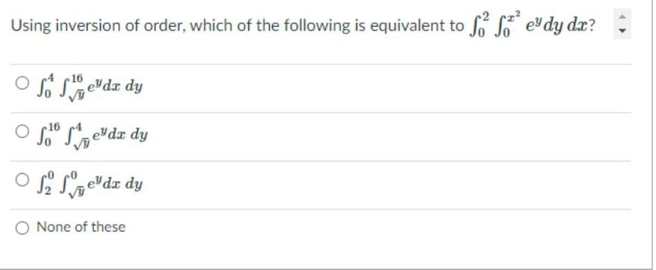Solved Using inversion of order, which of the following is | Chegg.com