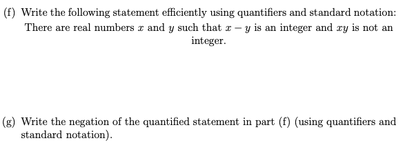 Solved (f) Write the following statement efficiently using | Chegg.com