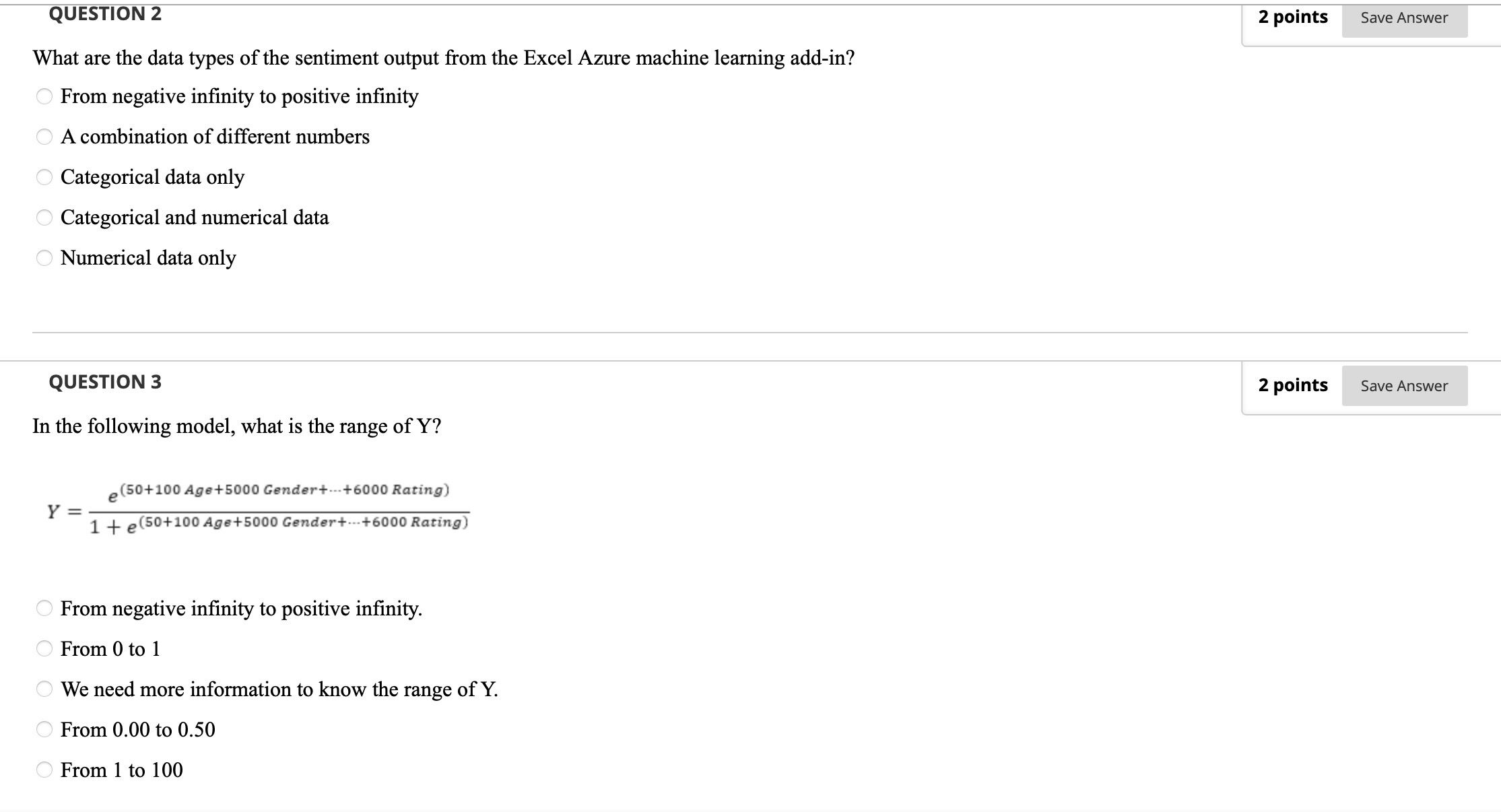 Solved QUESTION 22 ﻿pointsWhat are the data types of the | Chegg.com