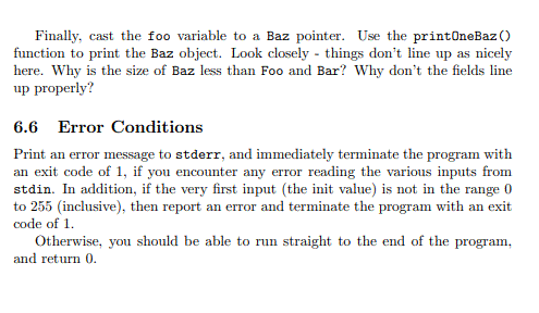 Solved 6 Program 3 - Struct Packing Let's look at the | Chegg.com