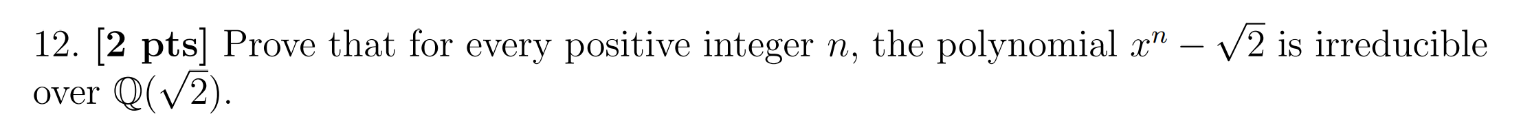 Solved 12 2 Pts Prove That For Every Positive Integer N 