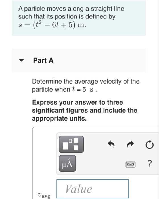 Solved A particle moves along a straight line such that its | Chegg.com