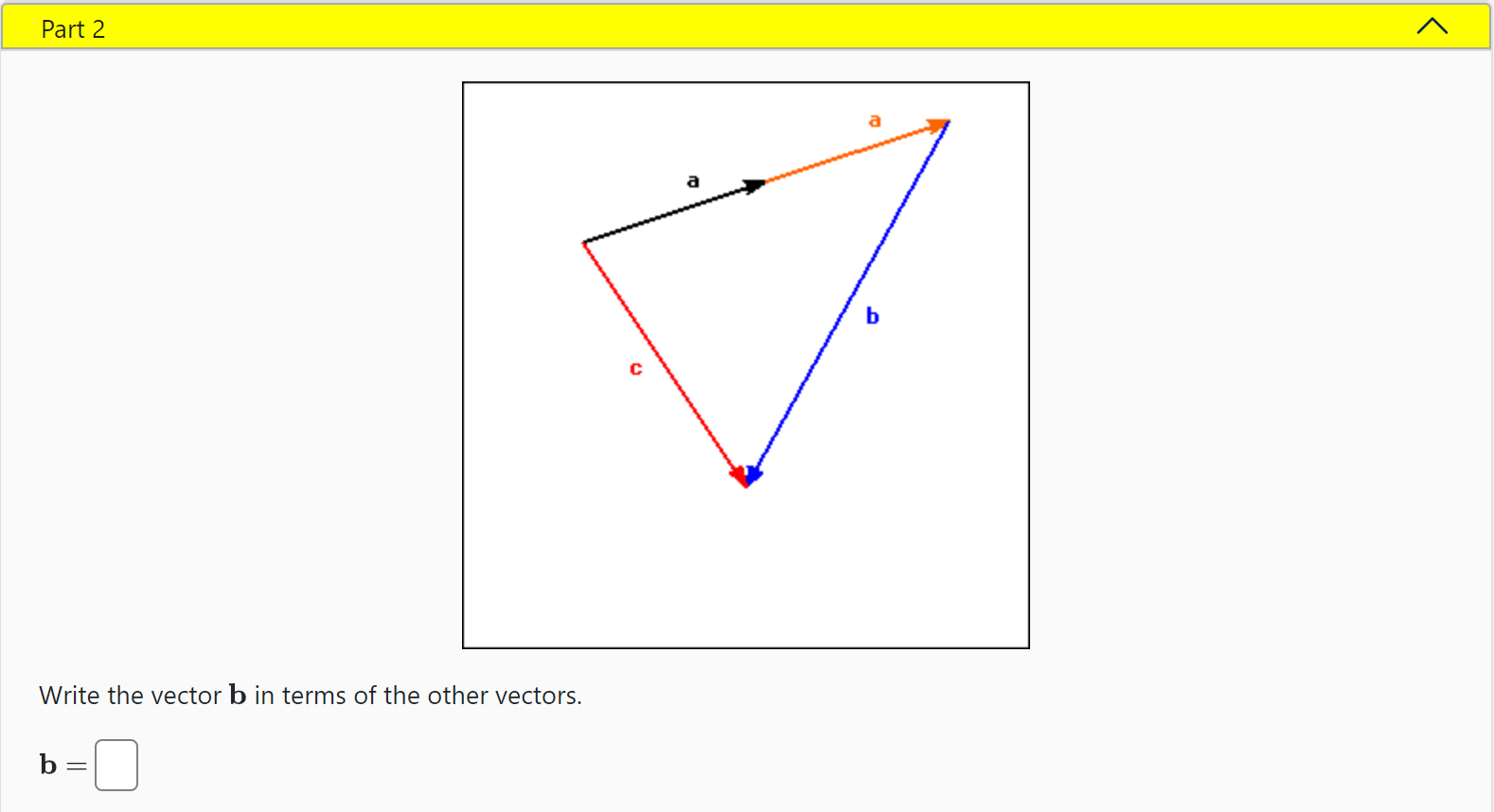 Solved Write the vector b in terms of the other vectors. | Chegg.com