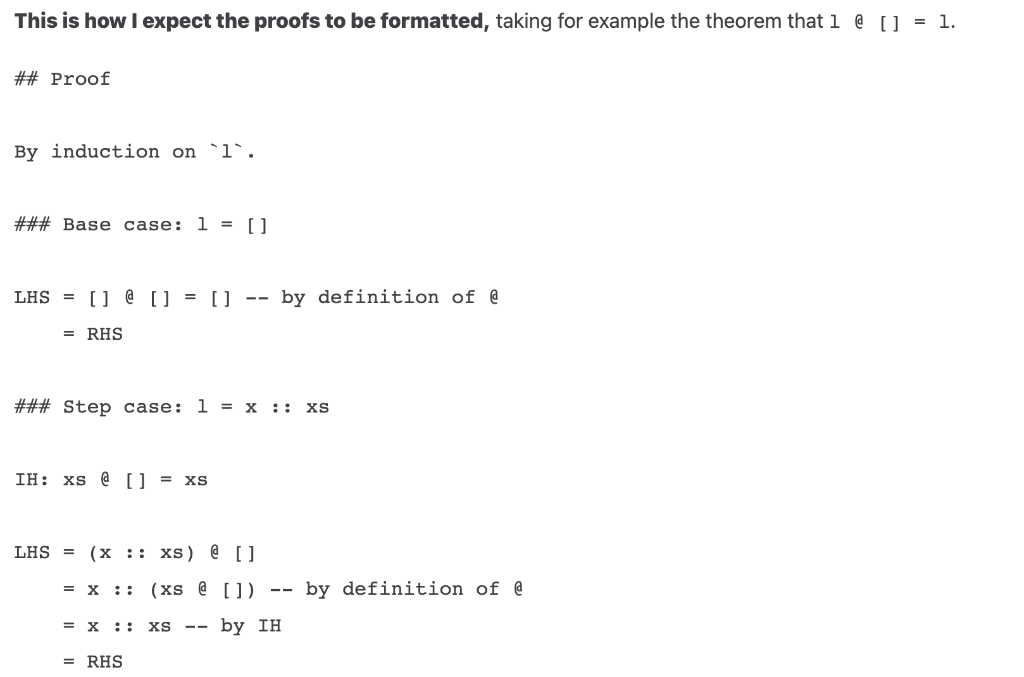 Solved Please Help Me With This Ocaml Induction Proof 