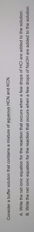Solved Consider a buffer solution that contains a mixture of | Chegg.com