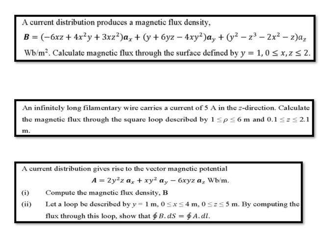 Solved A current distribution produces a magnetic flux | Chegg.com