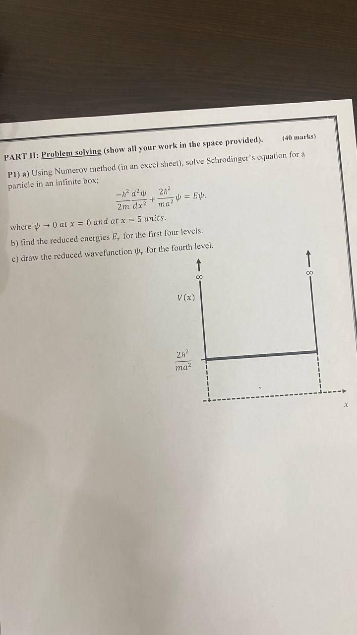 Solved + та2 -Y PART II: Problem solving (show all your work | Chegg.com