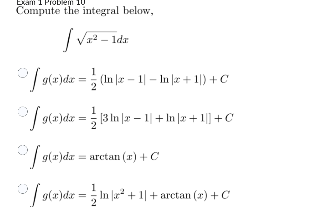 Compute the integral below, | Chegg.com