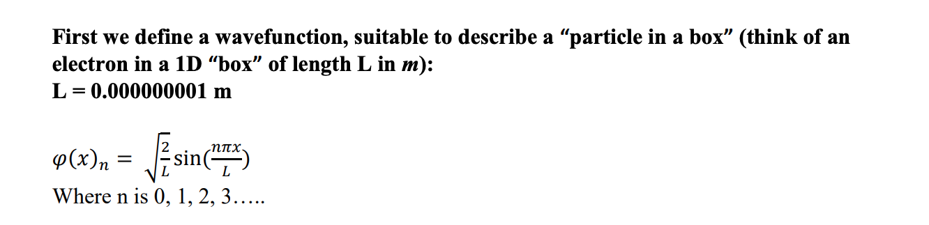 Solved First We Define A Wavefunction Suitable To Describe 8334