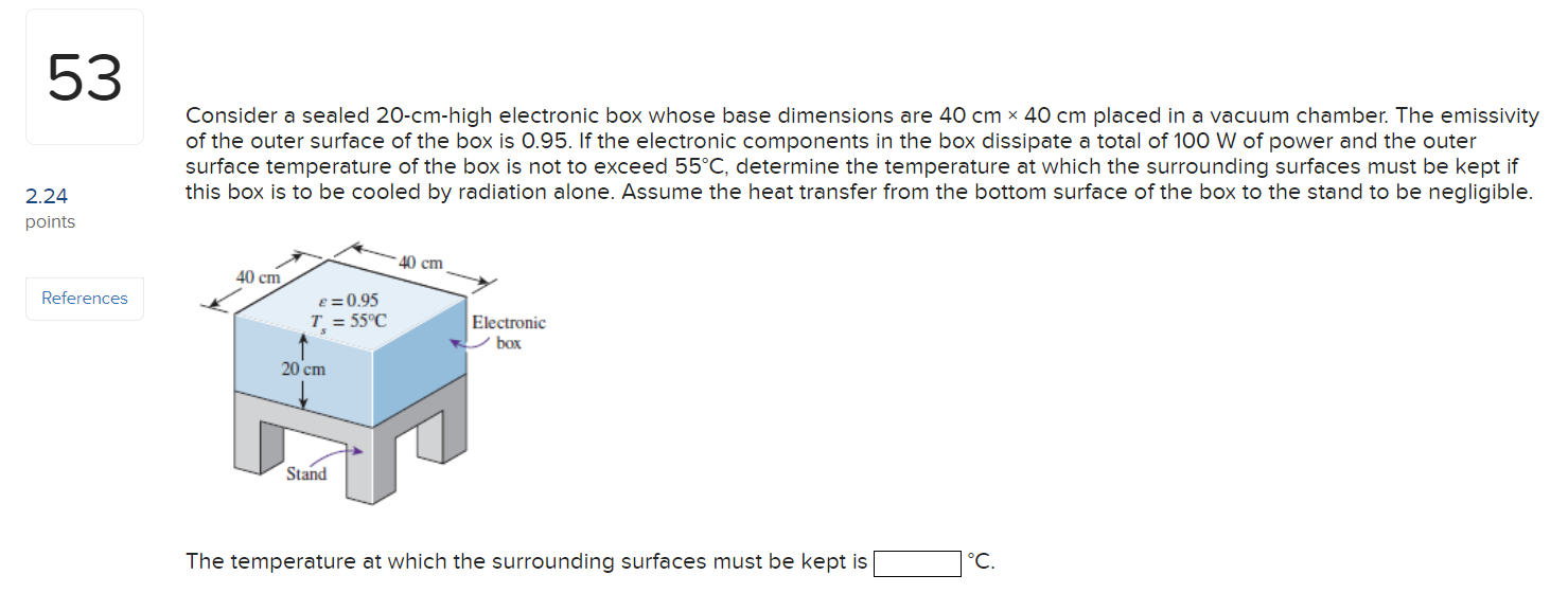 Solved Consider a sealed 20−cm-high electronic box whose | Chegg.com