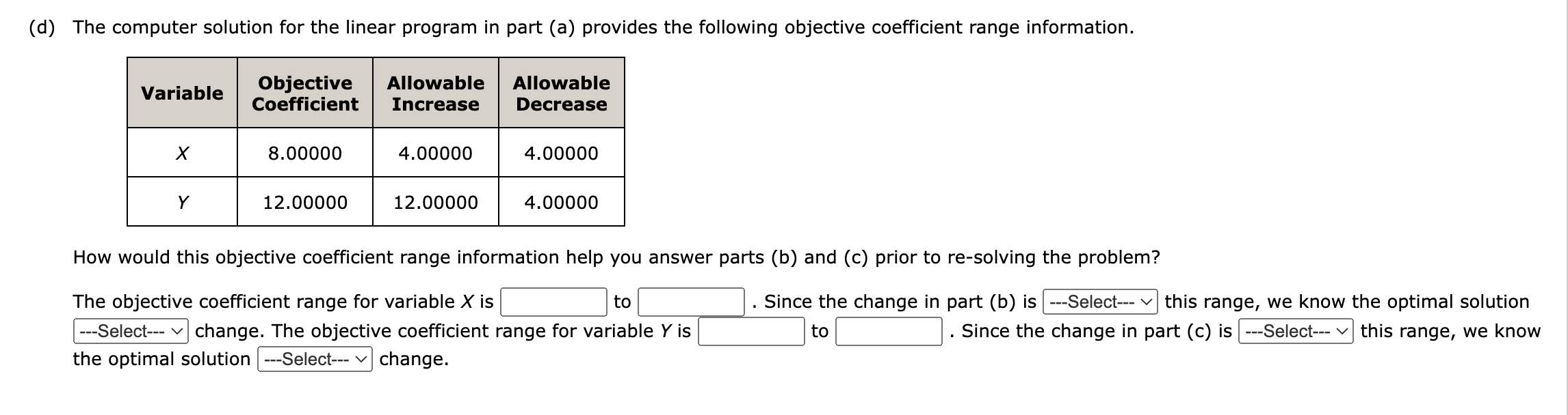 Solved Consider the following linear program. Min8X+12Y s.t. | Chegg.com