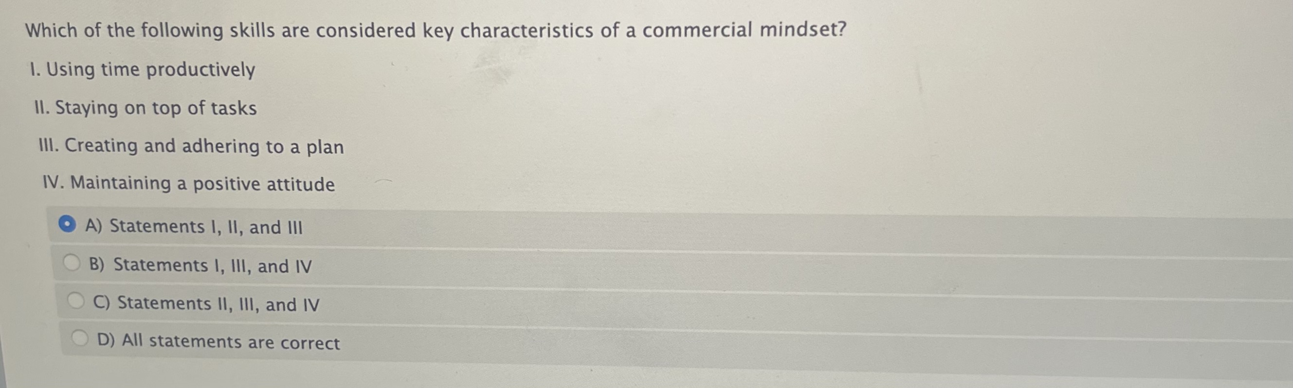 Solved Which of the following skills are considered key | Chegg.com