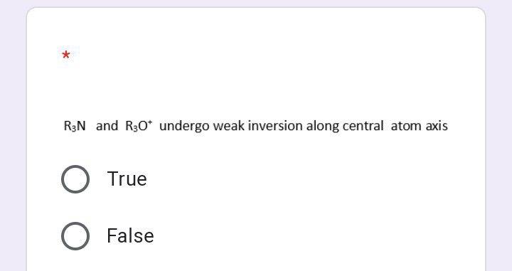 Solved R3N and R30* undergo weak inversion along central | Chegg.com