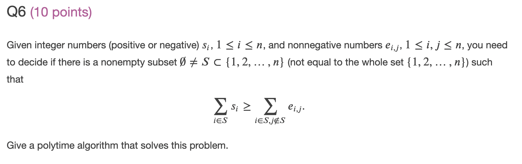 Solved Q6 (10 points) Given integer numbers (positive or | Chegg.com Solved Q6 (10 points) Given integer numbers (positive or | Chegg.com