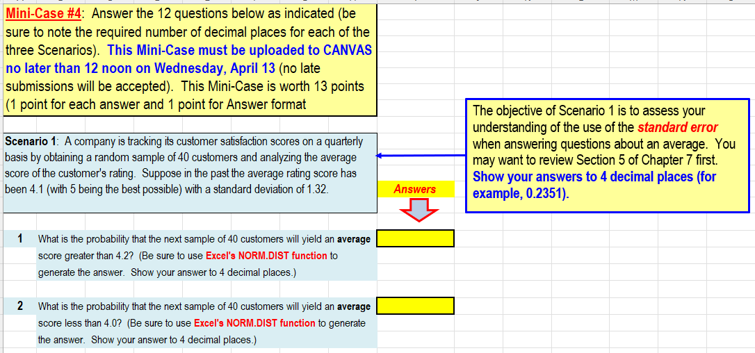 Solved Mini-Case #4: Answer the 12 questions below as | Chegg.com