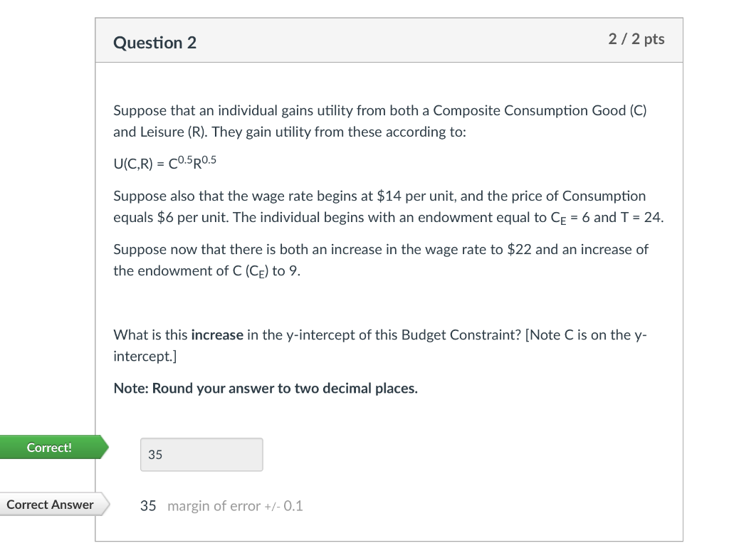 Solved Suppose that an individual gains utility from both a | Chegg.com
