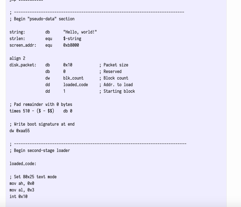 Here, for reference, is the multi-stage bootloader | Chegg.com