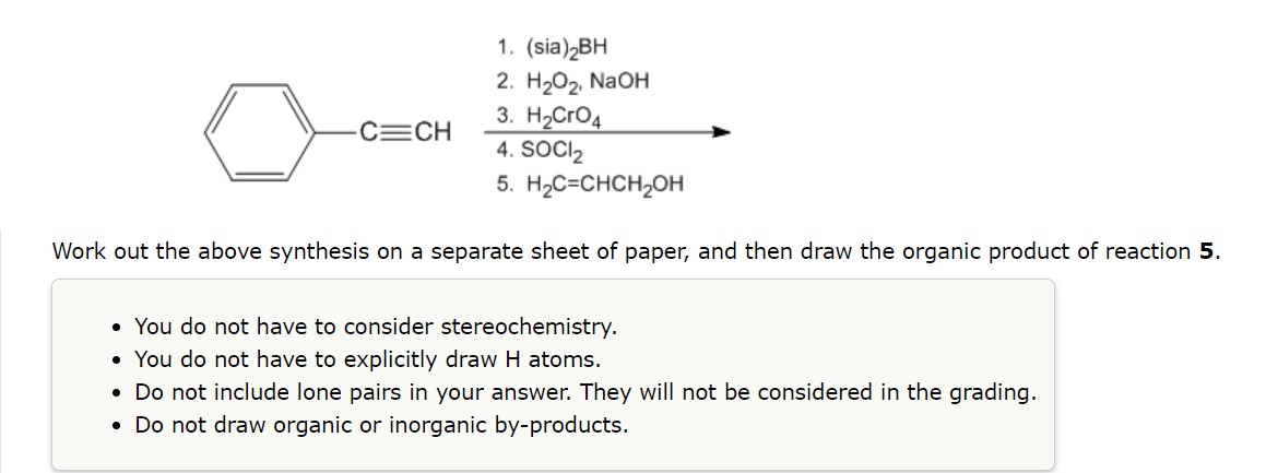 Solved Work out the above synthesis on a separate sheet of | Chegg.com