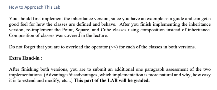 Solved Lab Ten: Practicing more with Inheritance, Nested | Chegg.com