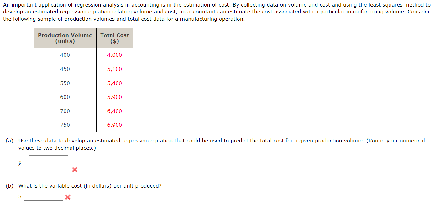 Solved An important application of regression analysis in | Chegg.com
