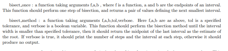 Solved Hi I Am Trying To Write A Code For Bisection Method 2889