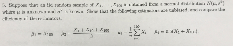 Solved a normal distribution N(μ, σ2) 5. Suppose that an iid | Chegg.com