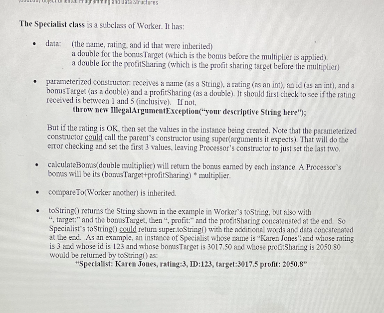 Solved Page 1 of 6 C EL (CSC205) Object Oriented Programming | Chegg.com