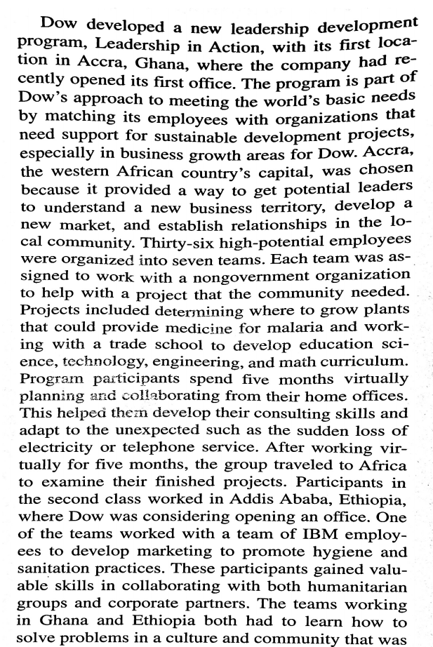 Solved Dow Chemical's mission is “To passionately create | Chegg.com