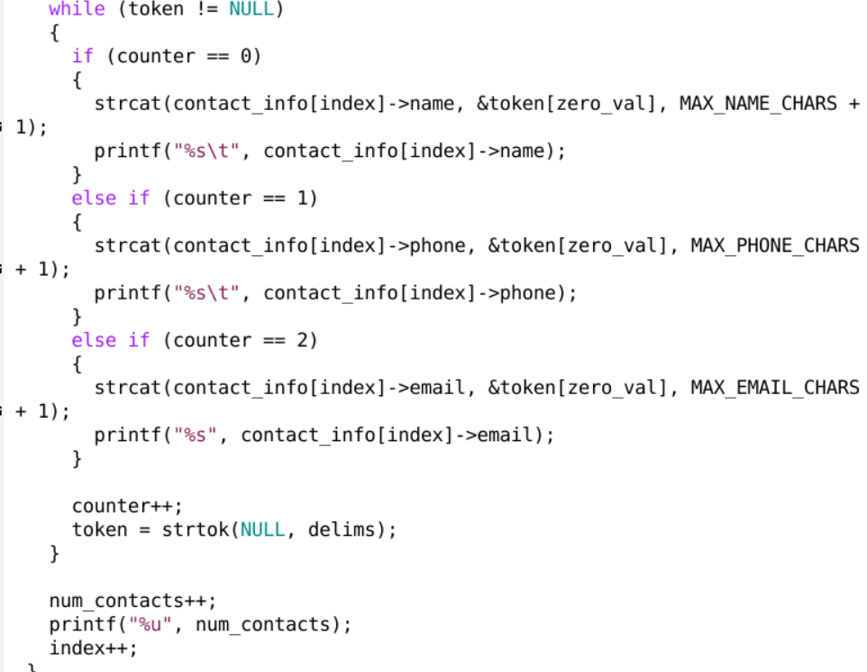 Solved This is in base c code. Fix my code to read a file | Chegg.com
