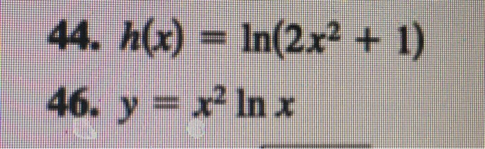 Solved Finding a Derivative In Exercises 41-64, find the | Chegg.com Solved Finding a Derivative In Exercises 41-64, find the | Chegg.com