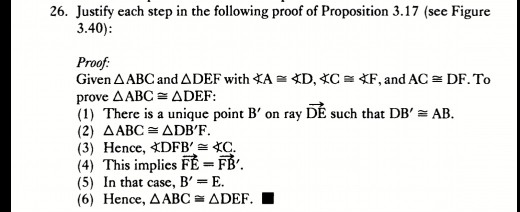 Solved 26. Justify each step in the following proof of | Chegg.com