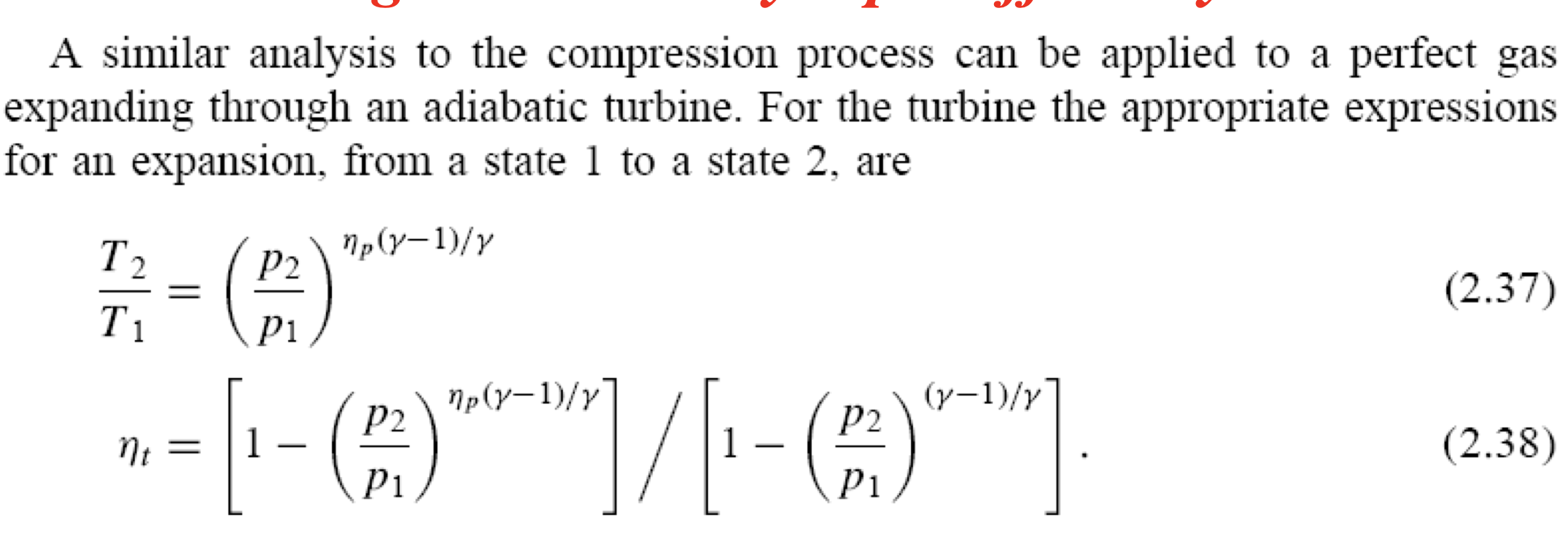 Solved Follow the compressor equations to turbine to | Chegg.com