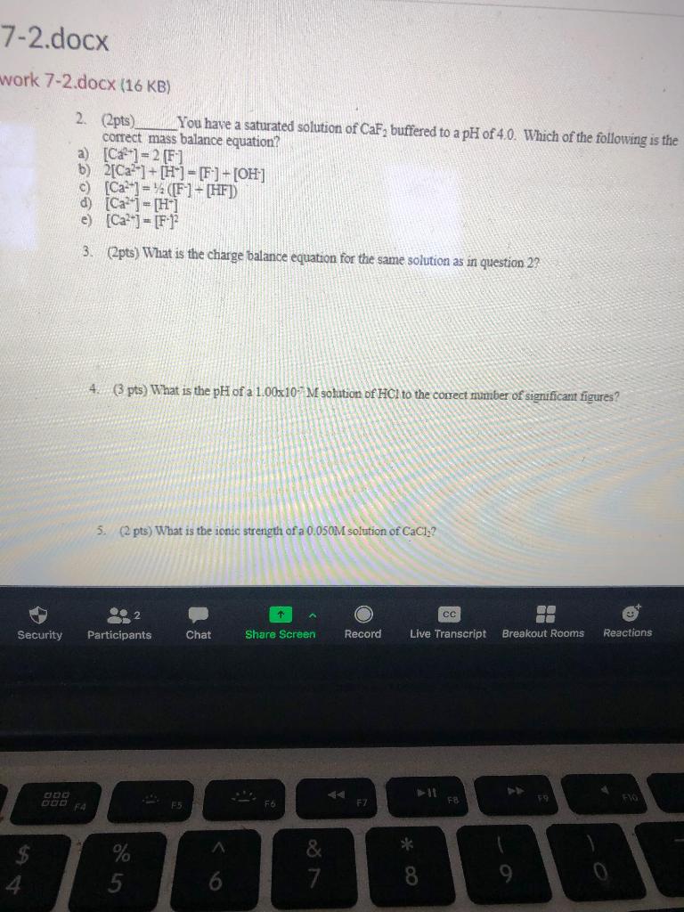 Solved 7-2.docx work 7-2.docx (16 KB) 2. (2pts) You have a | Chegg.com