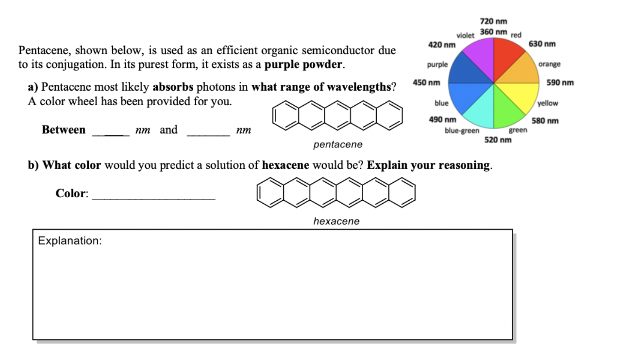 Solved 630 nm purple orange 450 nm 590 nm 720 nm violet 360 | Chegg.com