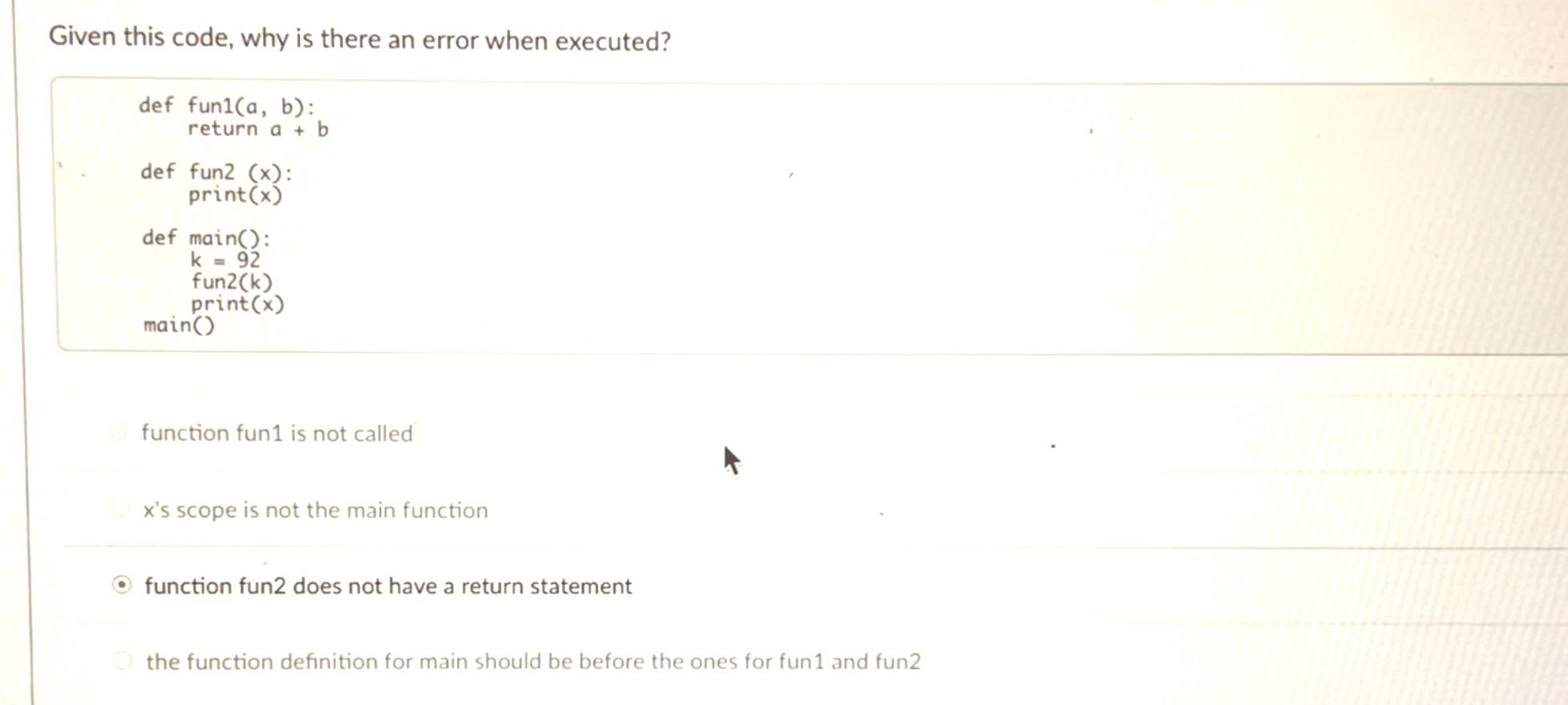 Solved Given This Code Why Is There An Error When Executed 3630