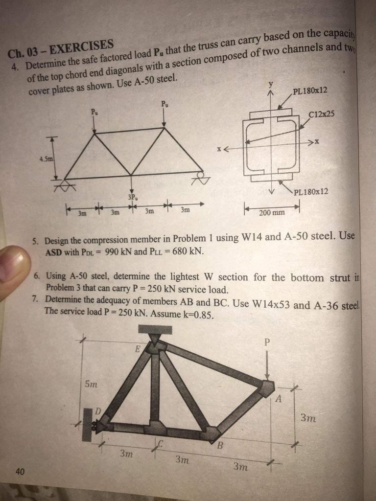 Solved Ch. 03 - EXERCISES 4. Determine the safe factored | Chegg.com