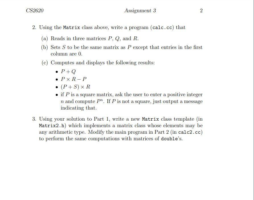 Solved Your assignment will be marked on program correctness | Chegg.com