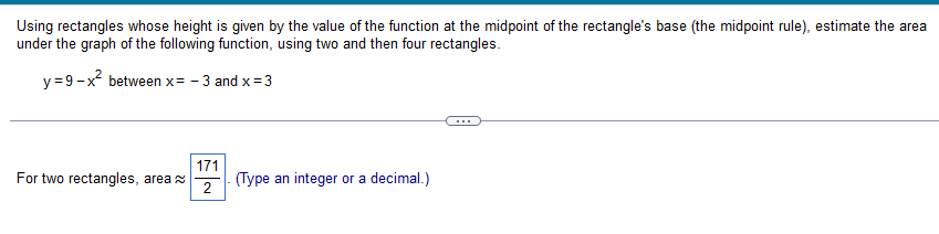 Solved Using rectangles whose height is given by the value | Chegg.com