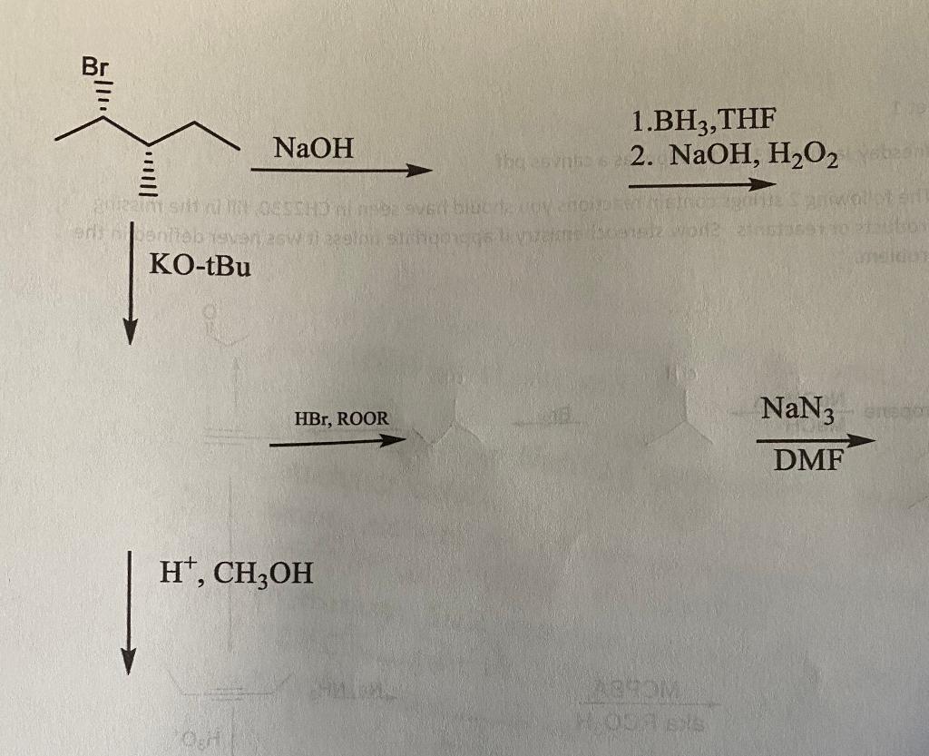 Solved 1.BH3,THF NaOH be 2. NaOH, H2O2 en a svedeno entiebab | Chegg.com