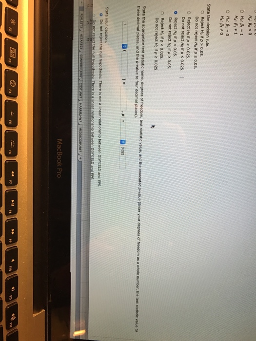 Solved EPS The regression results are shown below. variable | Chegg.com