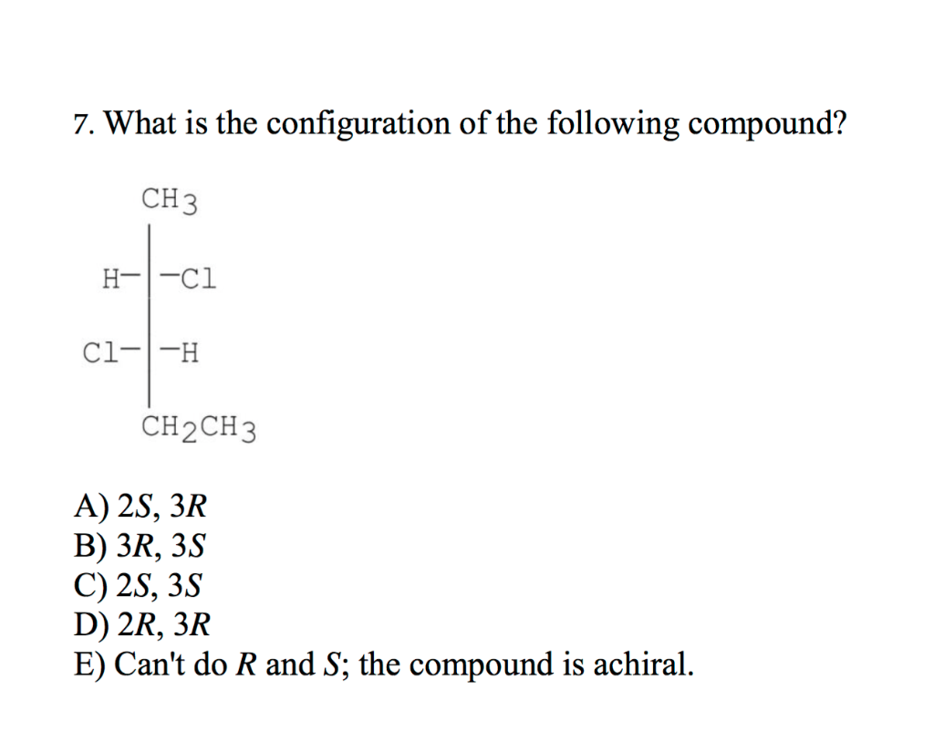Solved 7. What is the configuration of the following | Chegg.com