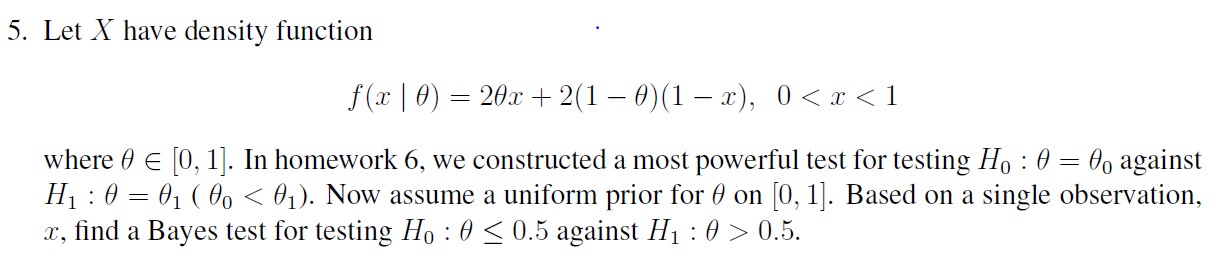 Solved 5. Let X have density function | Chegg.com