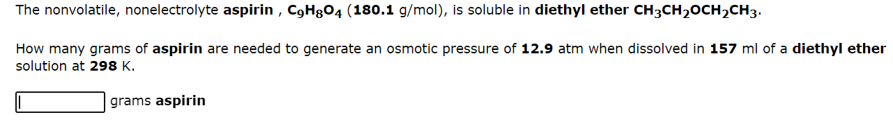 Solved The nonvolatile, nonelectrolyte DDT, C14H9Cl5(354.50 | Chegg.com
