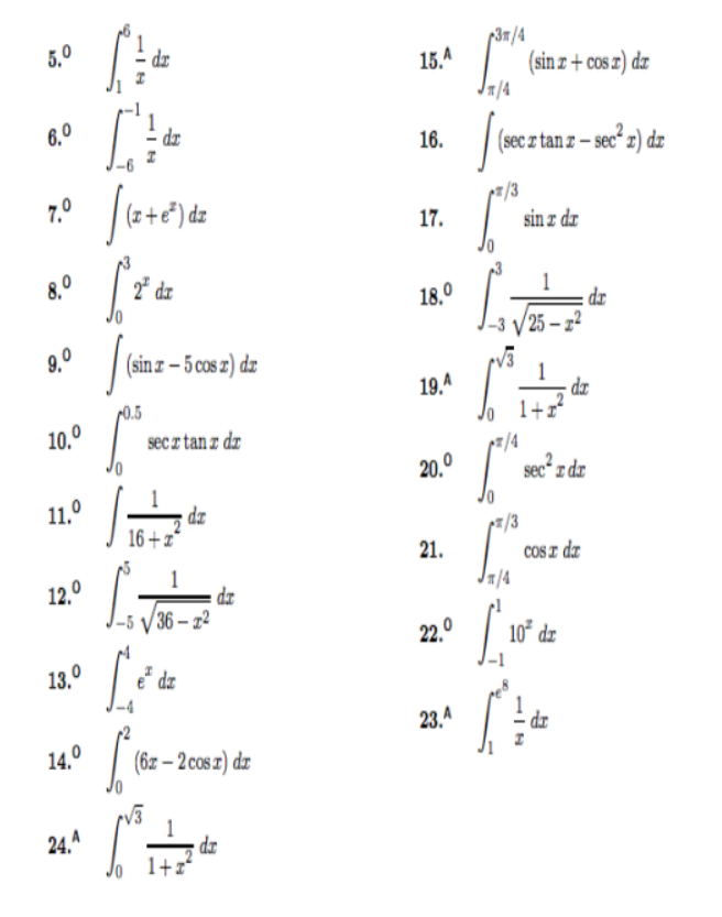 Solved Integration of Transcendental Functions Note: Please | Chegg.com