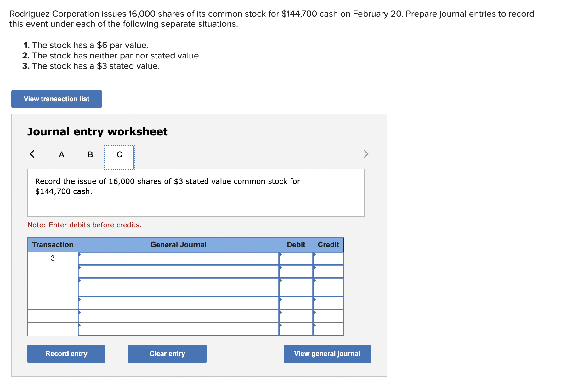 Solved Exercise 11-3 (Algo) Accounting for par, stated, and | Chegg.com