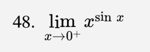 Solved limx→0+xsinx | Chegg.com