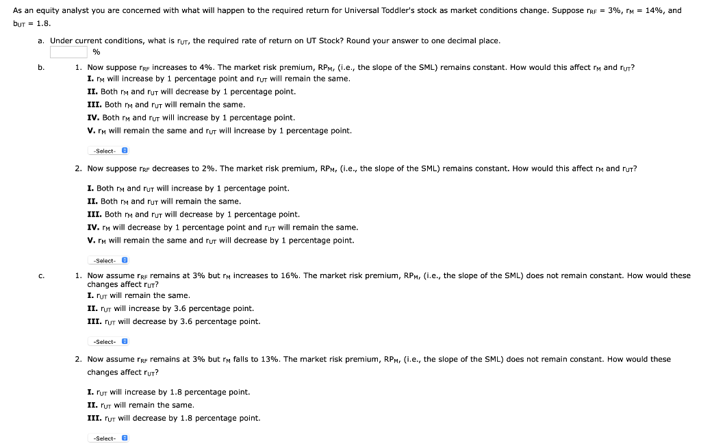 Solved As an equity analyst you are concerned with what will | Chegg.com