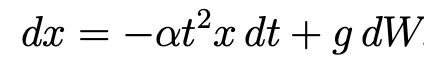The following stochastic differential equation (SDE) | Chegg.com