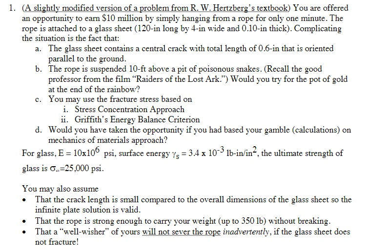 1. (A slightly modified version of a problem from R. | Chegg.com