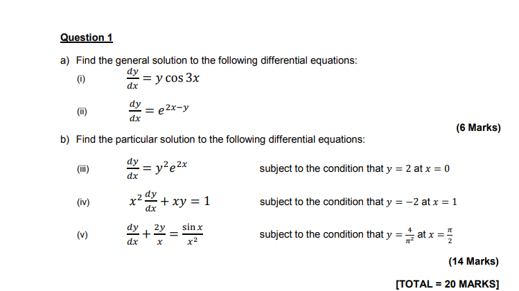 Solved a) Find the general solution to the following | Chegg.com
